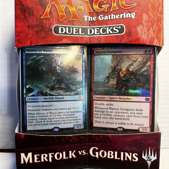 Games | Magic The Gathering Merfolk Vs Goblins Duel Decks Mtg English ...
